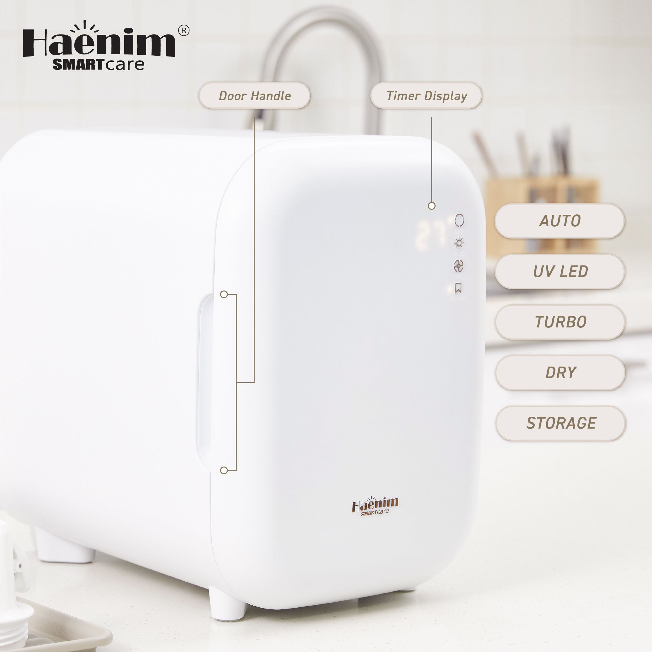 HAENIM M2 PORTABLE UV-C LED ELECTRIC STERILIZER(WHITE) – VOOVOO (M) SDN BHD